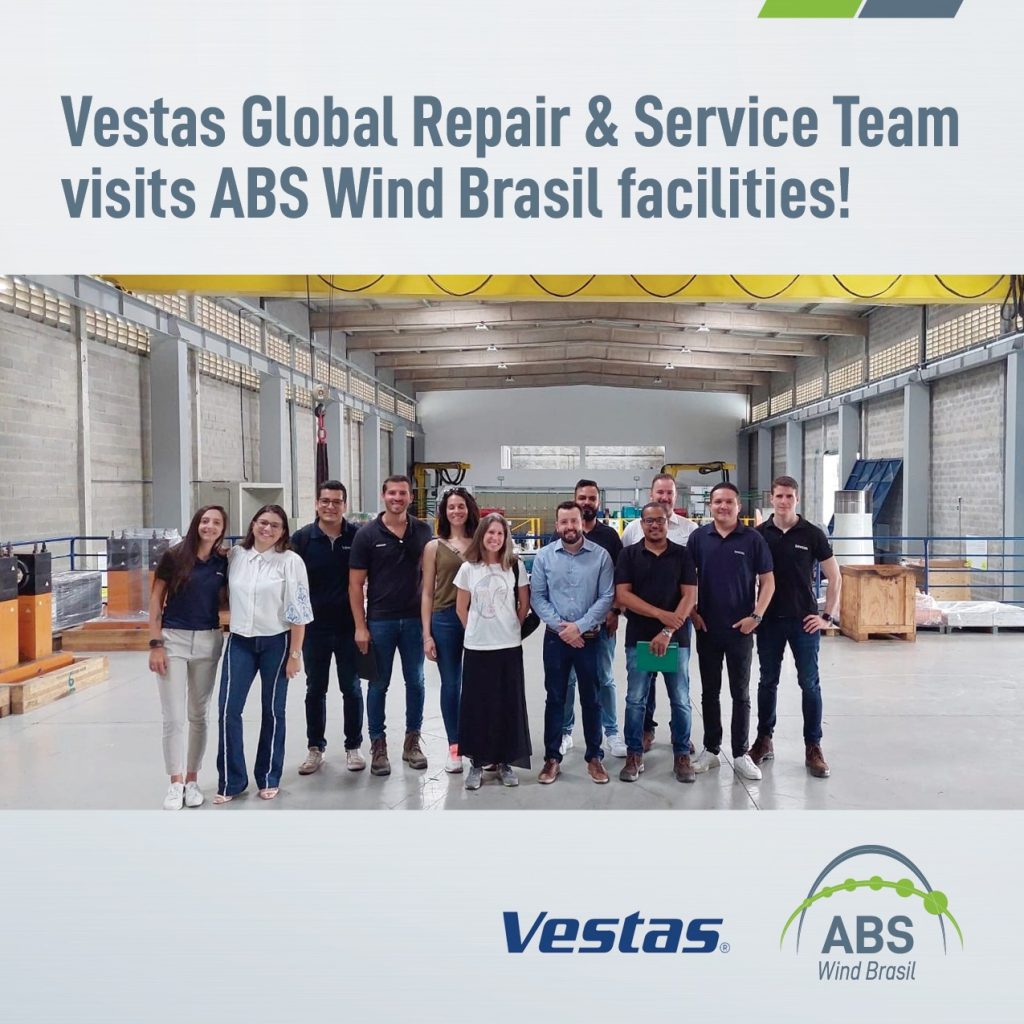 Vestas Global Repair & Service Team visits ABS Wind Brasil facilities ...